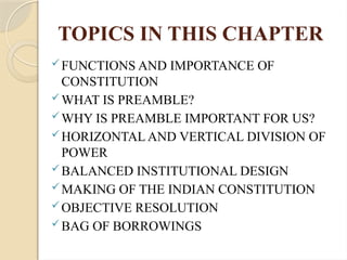 CONSTITUTION:WHY AND HOW? class 11 .pptx