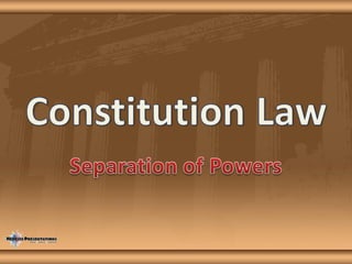 Constitution Law Separation Of Powers Chart | PPT