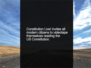 Constitution Live! - the presentation | PDF