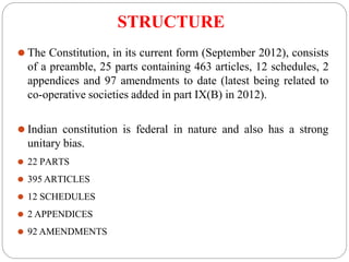 constitution-of-india-structure-and-features-ppt.pptx