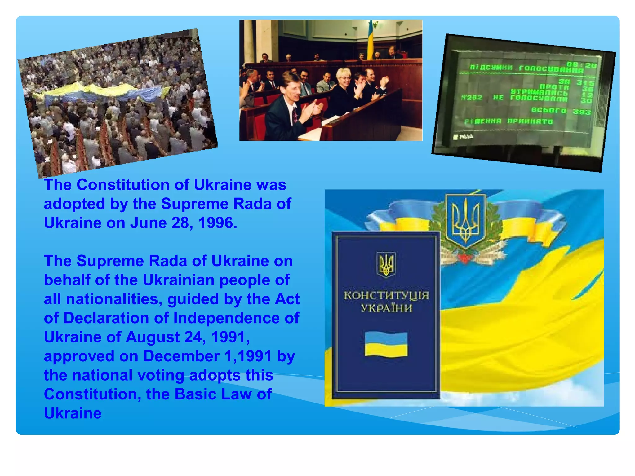 The Constitution of Ukraine | PPT