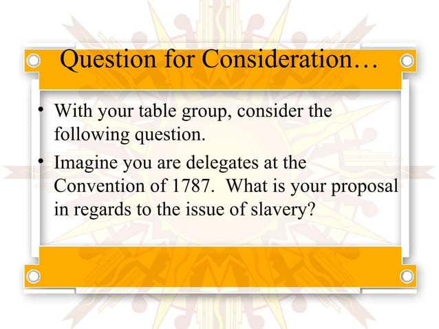 Constitutional Convention - Slavery | PPT
