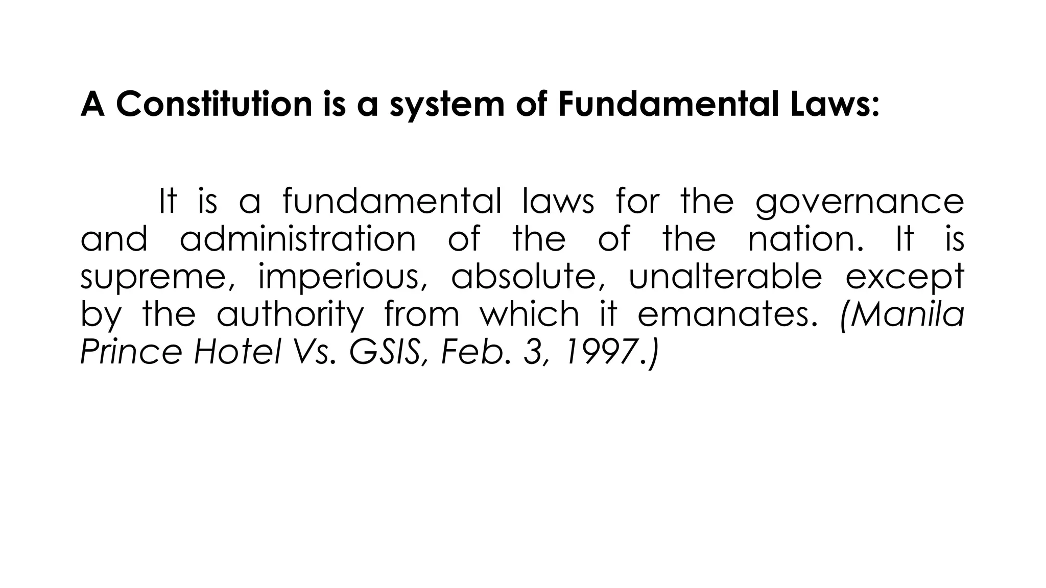 Constitutional Law 1 PowerPoint Presentation | PPT