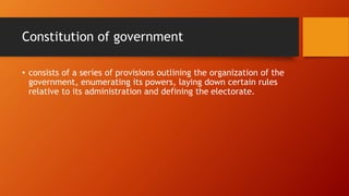 CONSTITUTIONAL LAW POWERPOINT FOR FIRST SEMESTER | PPTX