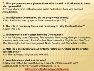 Questions and Answers of Constitutional | PPT