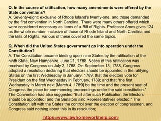 Questions and Answers of Constitutional | PPT