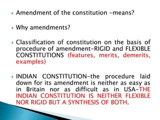 Constitutional amendment procedure | PPTX