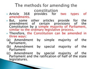 Constitutional amendment procedure | PPTX