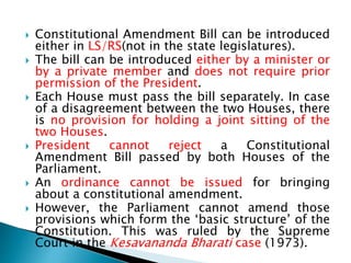 Constitutional amendment procedure | PPTX