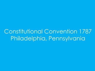 Constitutional Convention 1787 | PPTX