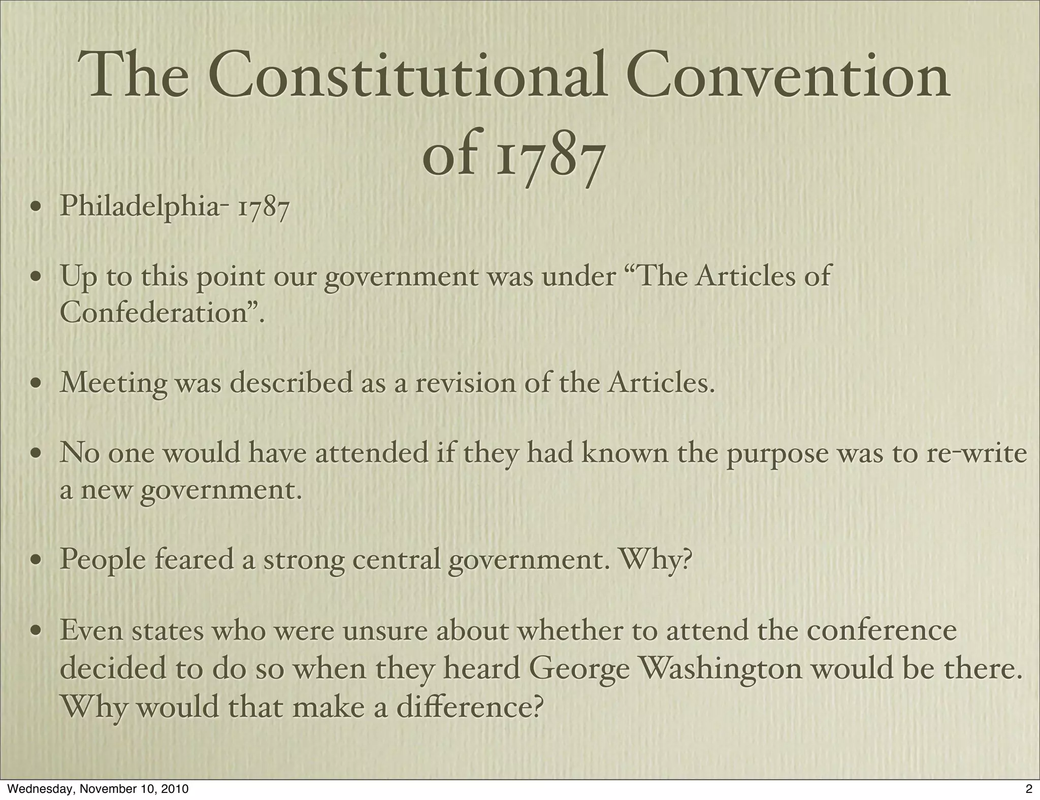 Constitutional Convention | PDF