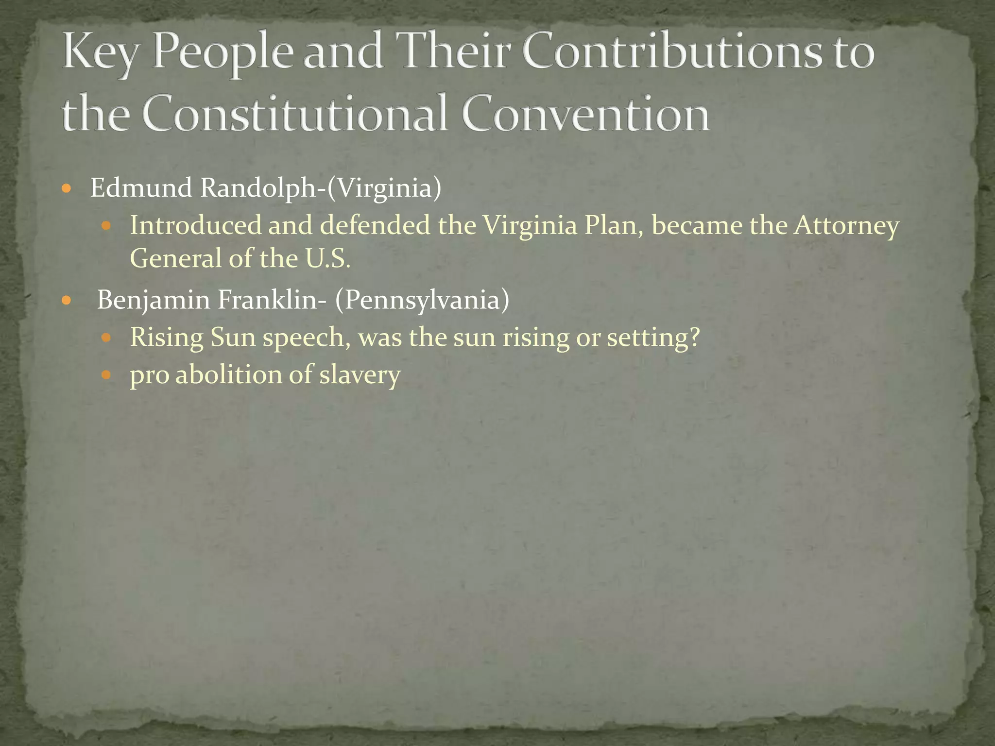 Constitutional Convention Project | PPTX