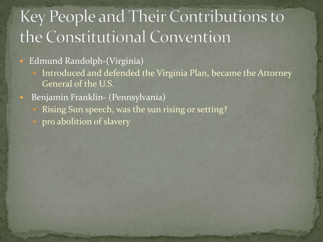 Constitutional Convention Project | PPTX