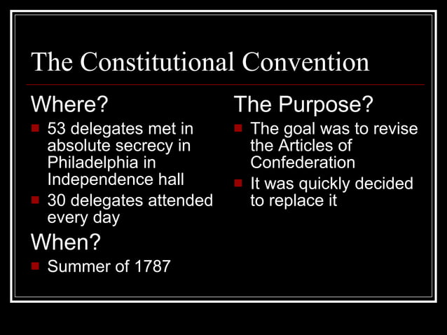 Constitutional Convention Powerpoint | PPT