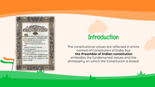 Constitutional Core Values. The supreme Law of india | PDF