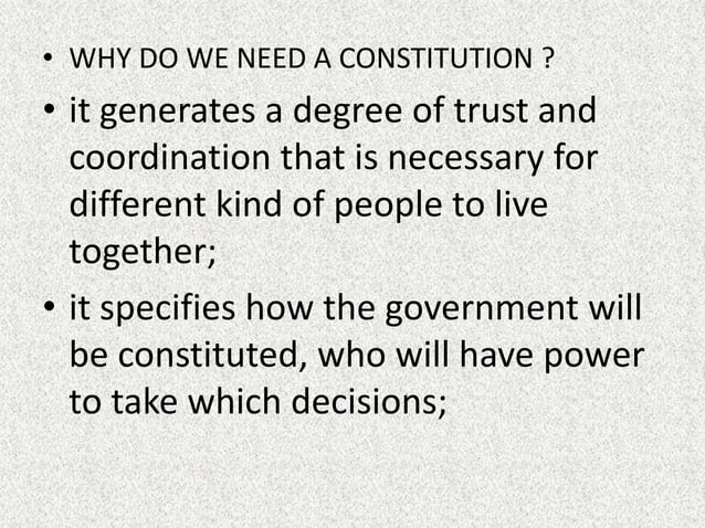 Constitutional design | PPTX | Civic affairs | Politics
