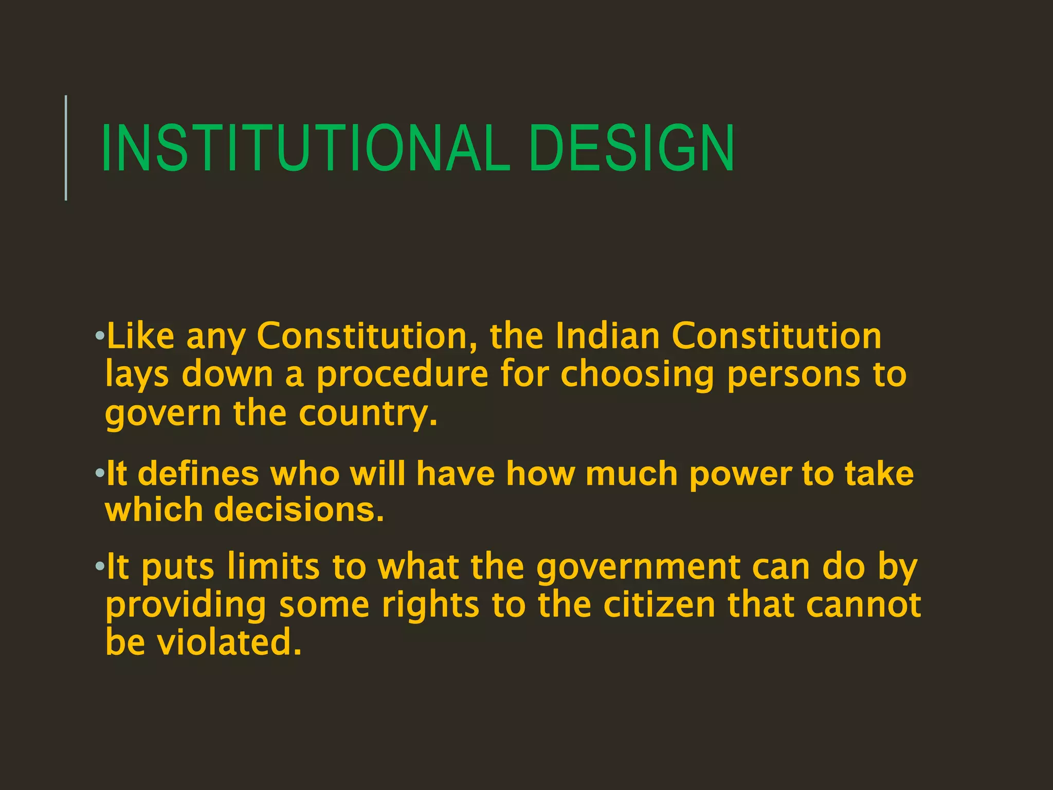 Constitutional design | PPTX