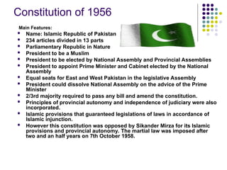Constitutional Development Of Pakistan since 1947 to the present..Dr ...