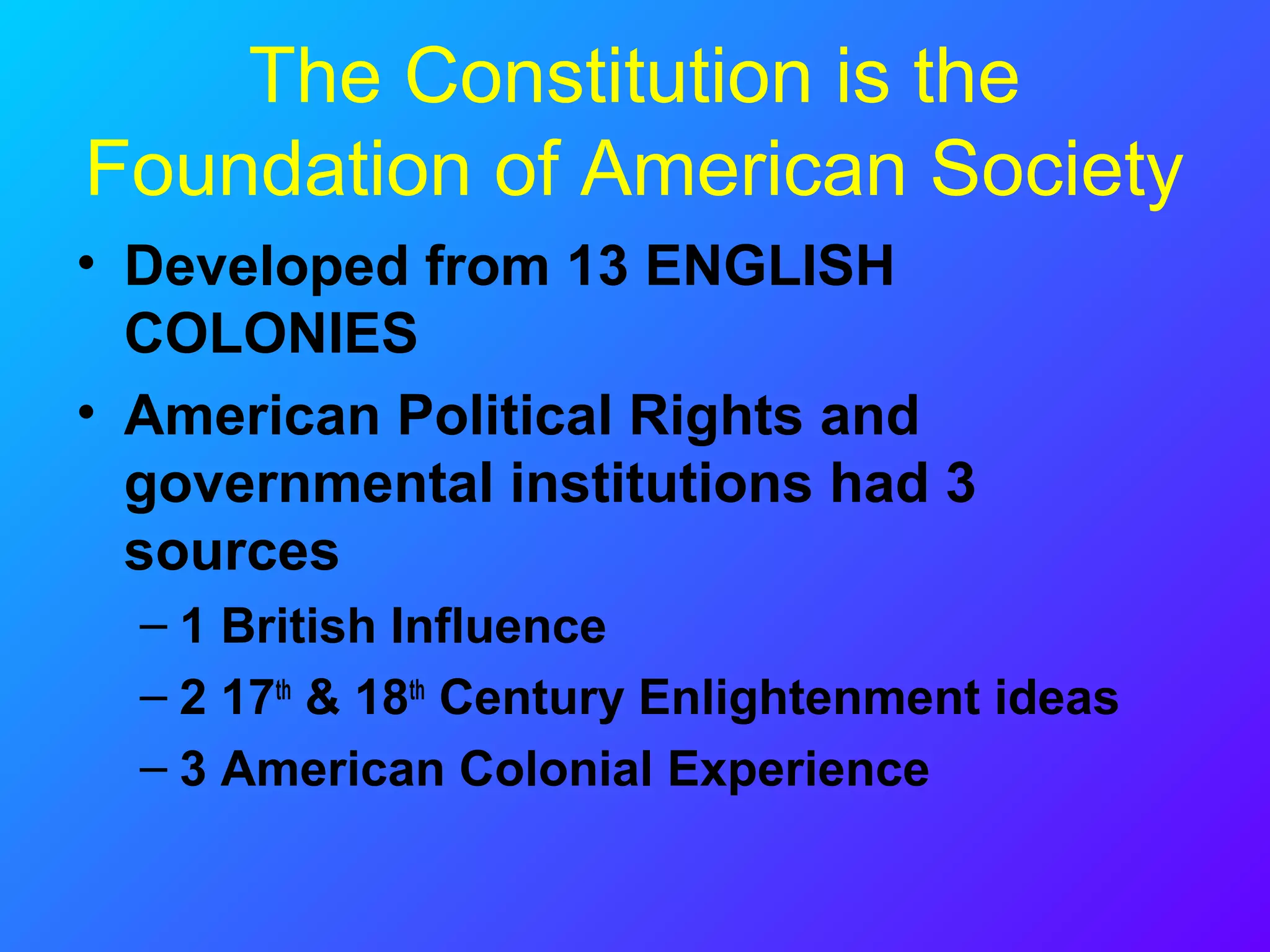 Constitutional foundations for the united states democratic republic | PPT
