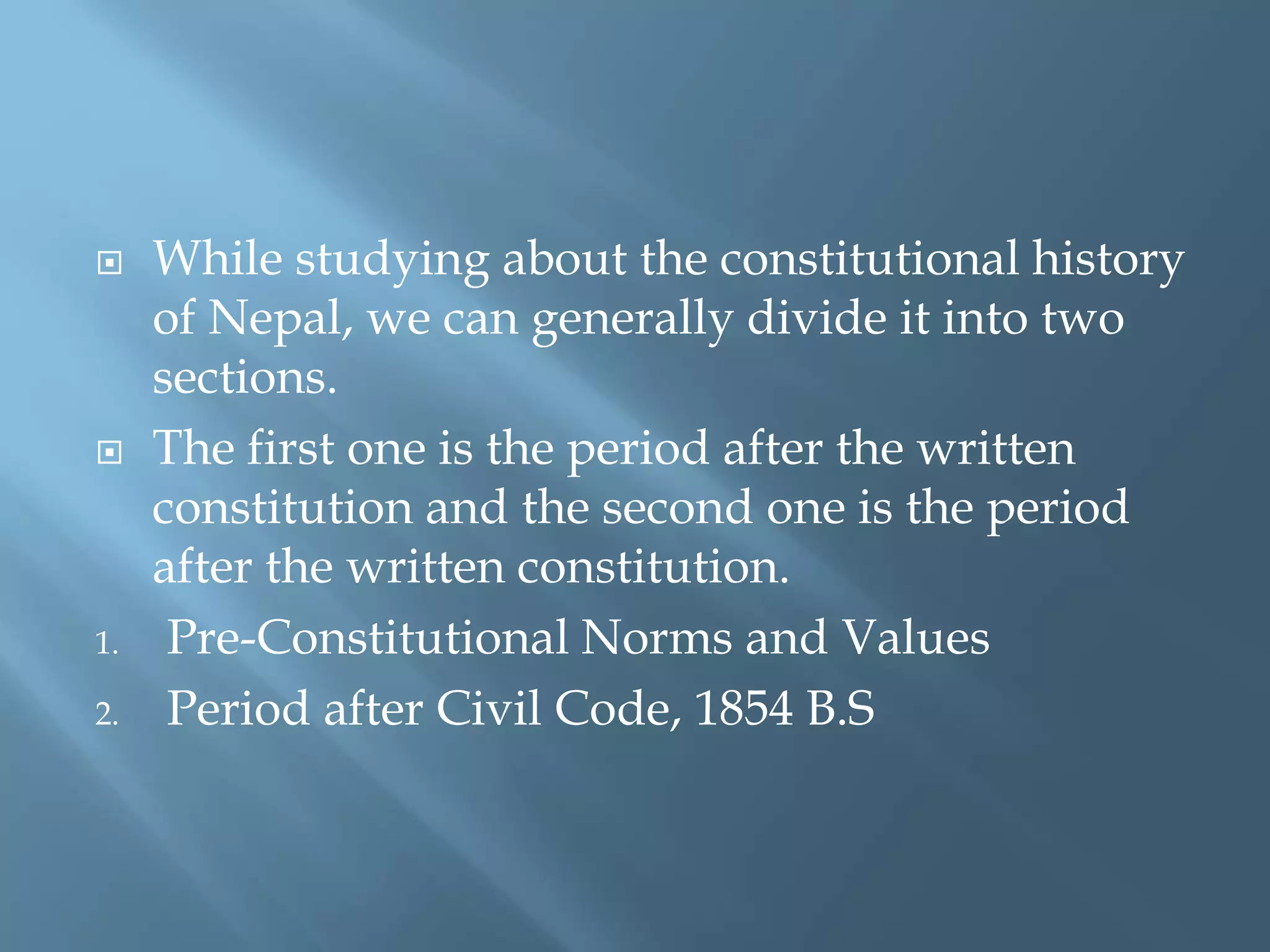 Constitutional history of Nepal | PPTX | Civic affairs | Politics
