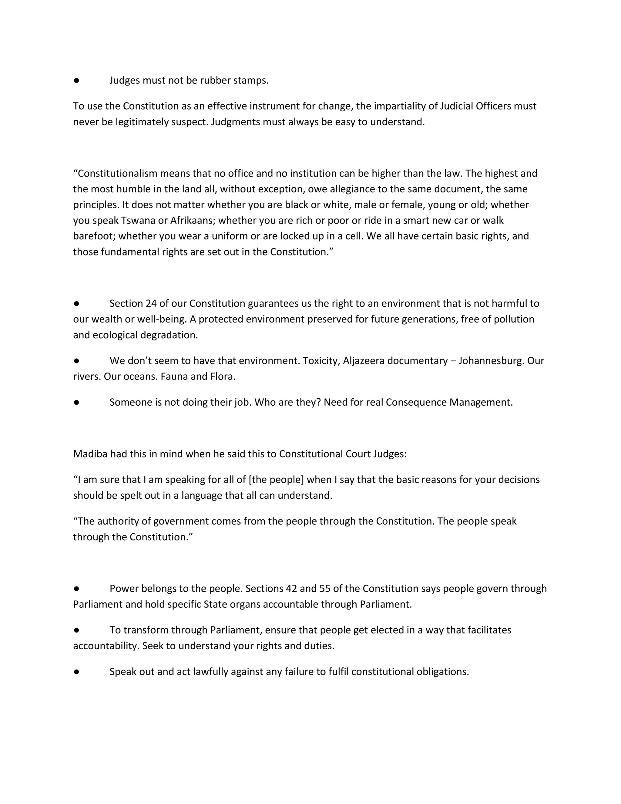 Constitutionalism as an instrument for transformation | PDF