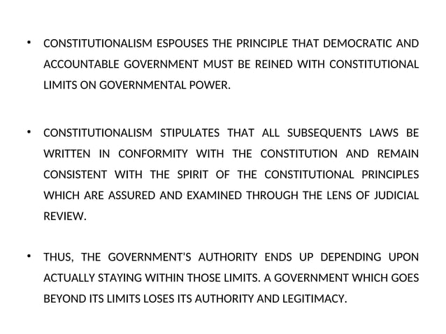 CONSTITUTIONALISM – CONSTITUTION AS A BASIC LAW OF.ppt