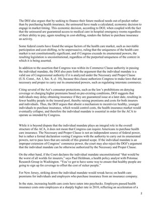 The Constitutionality of Individual Mandate Required under the ...