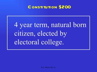 Constitutional Jeopardy! | PPT