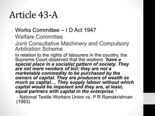 Constitutional law directive principles of state policy under articles ...