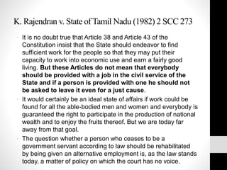 Constitutional law directive principles of state policy under articles ...