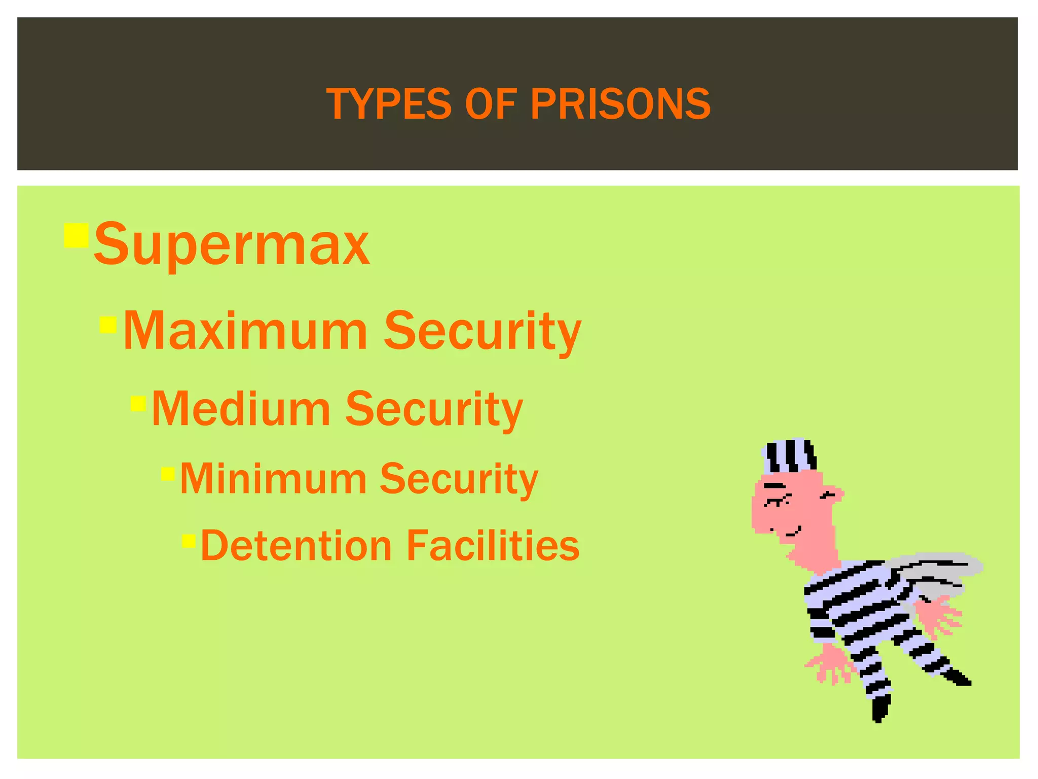 Constitutional law of corrections brief overview of prisoner's rights | PPT