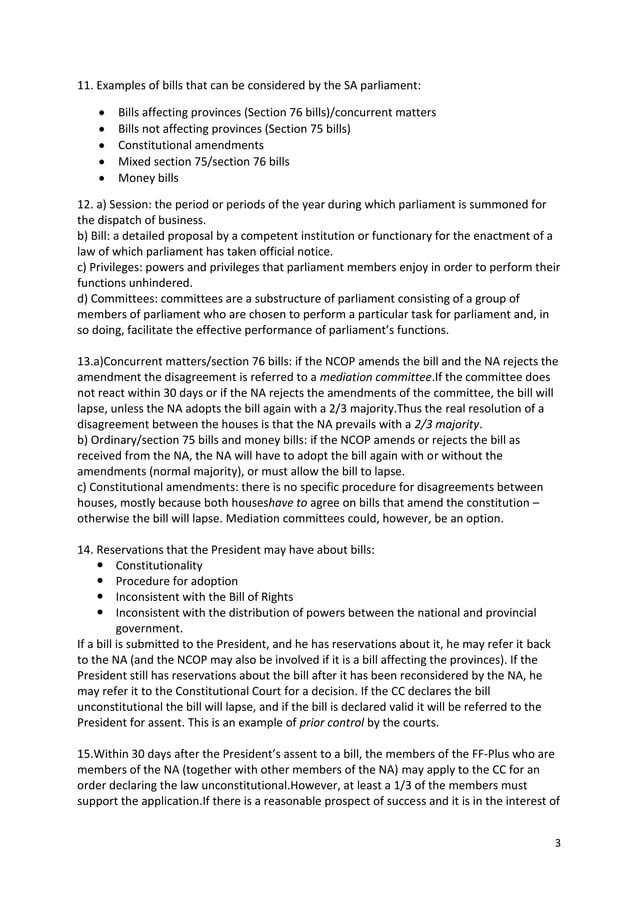 Constitutional law study guide answers chap 8 | PDF