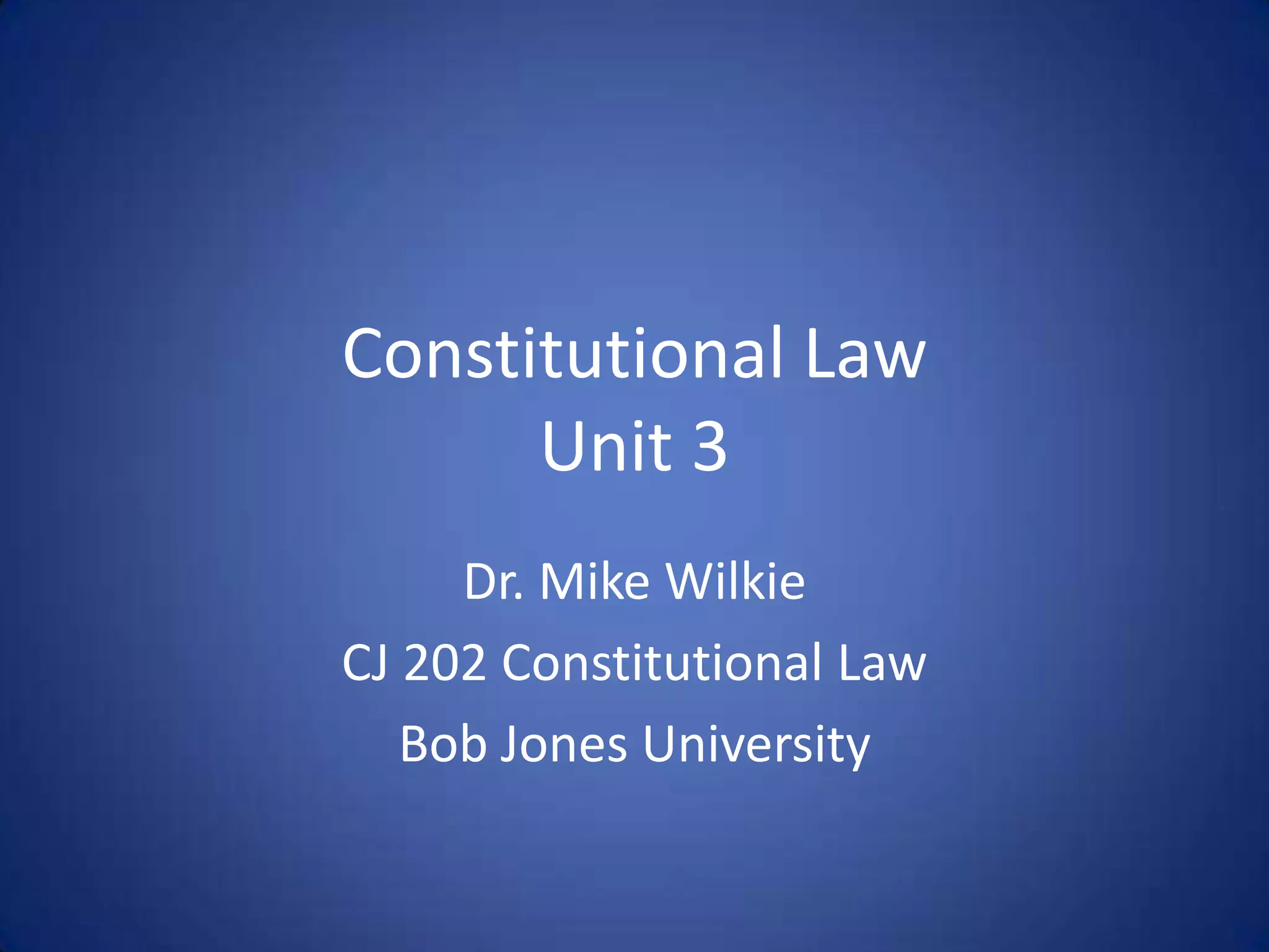 Constitutional law unit 3 | PPTX