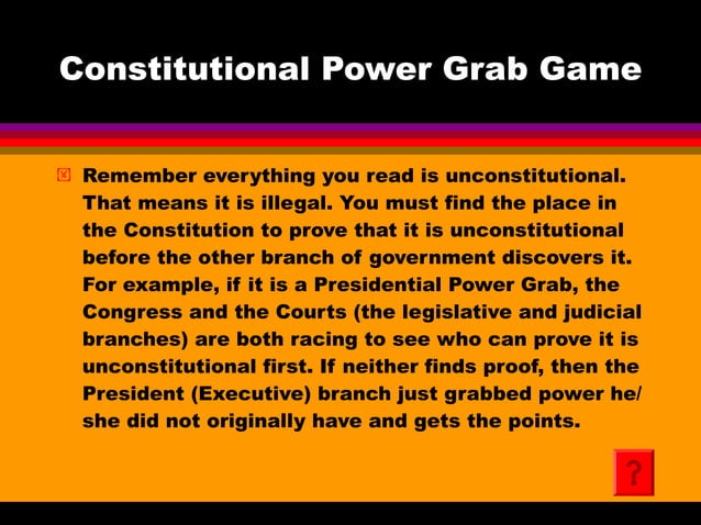 Constitutional Power Grab | PDF
