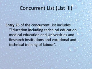 CONSTITUTIONAL PROVISION RELATING TO EDUCATION | PPT