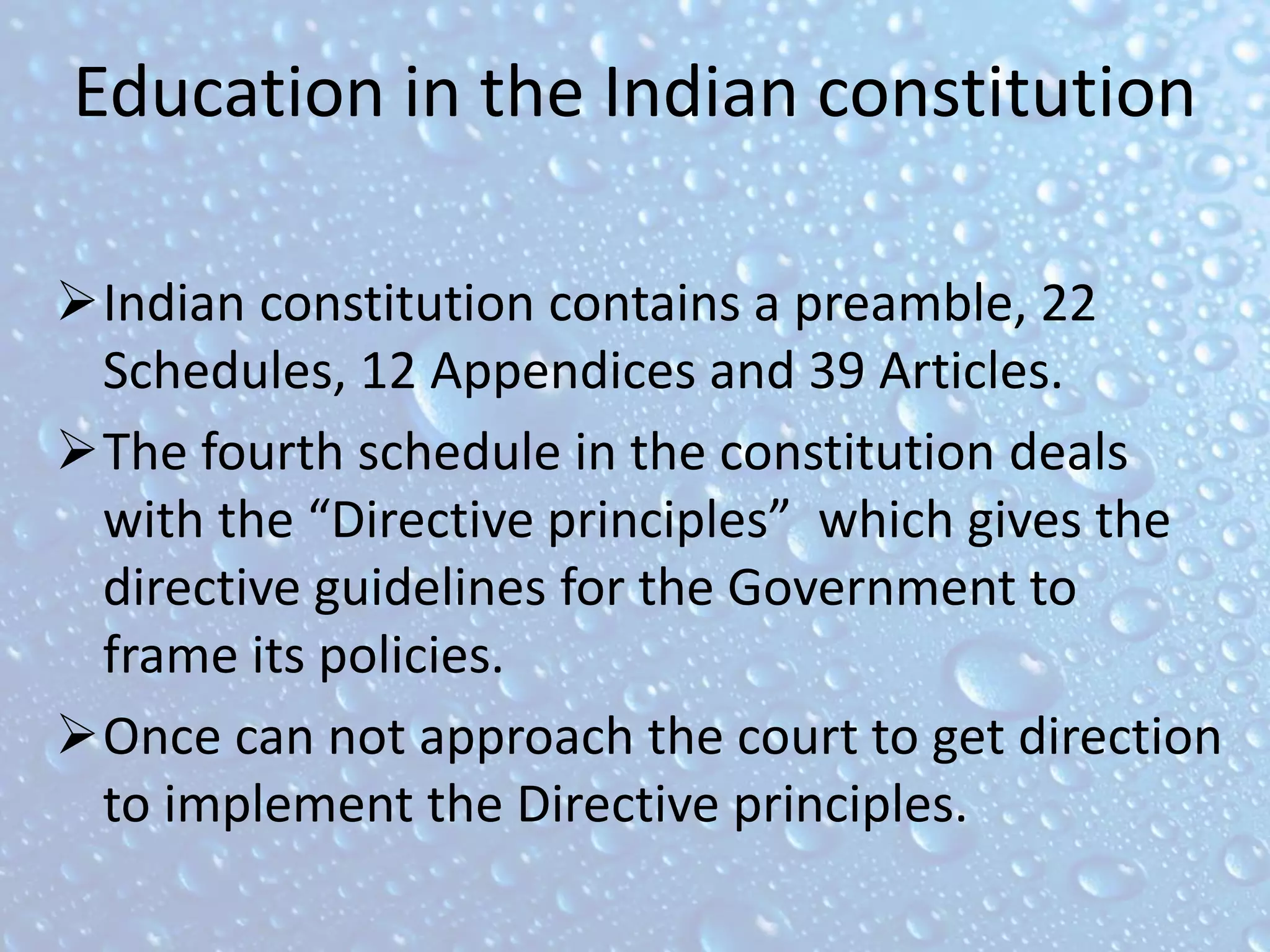 Constitutional Provisions Relating to Education | PPT