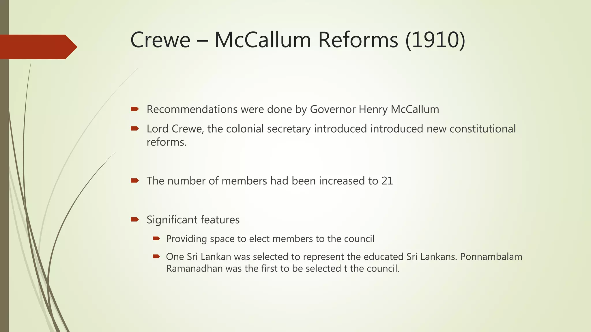 Constitutional Reforms in Sri Lanka (Part I) | PPTX