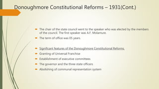 Constitutional Reforms in Sri Lanka (Part II) | PPTX