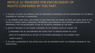 Constitutional remedies. | PPT