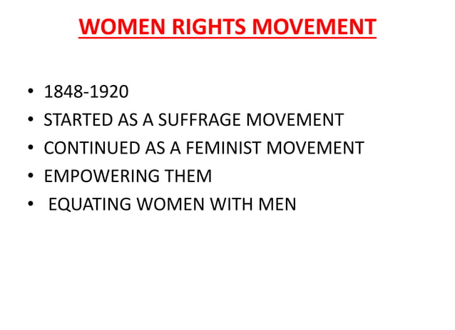 rights of women | PPTX