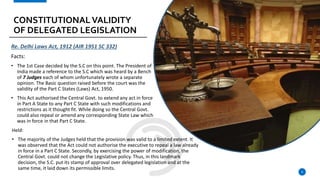 Constitutional Validly Of Delegated Administration & Control Over.pptx