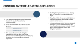 Constitutional Validly Of Delegated Administration & Control Over.pptx