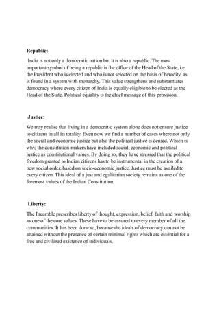 Constitutional values | PPTX