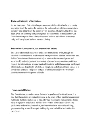 Constitutional values | PPTX