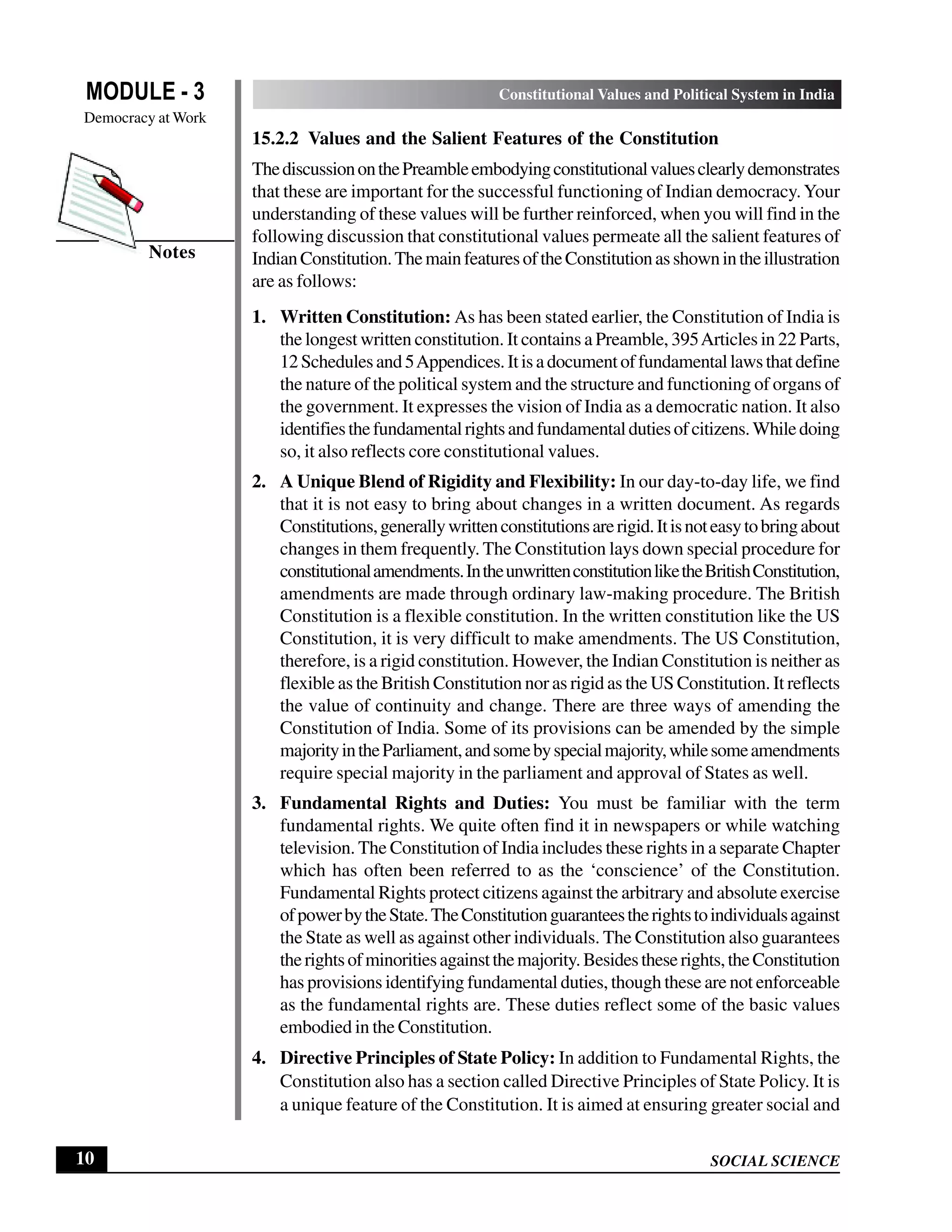 Constitutional values and political systems in india | PDF
