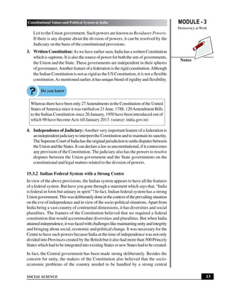 Constitutional values and political systems in india | PDF
