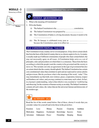 Constitutional values and political systems in india | PDF | Civic affairs | Politics