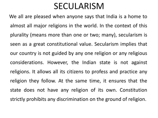 Constitutional Values & Fundamental Principles of the ConstitutionPPT ...