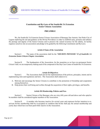 Constitution and By-Laws of the Erudite Pioneers .docx