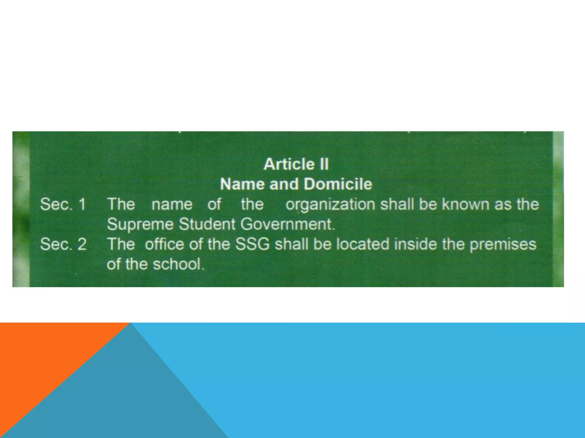 Student Government Constitution and by laws | PDF